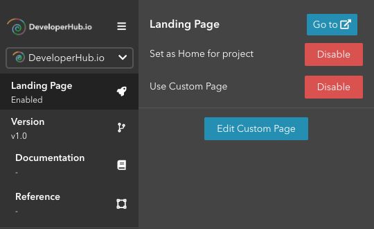 Custom Landing Page - DeveloperHub.io