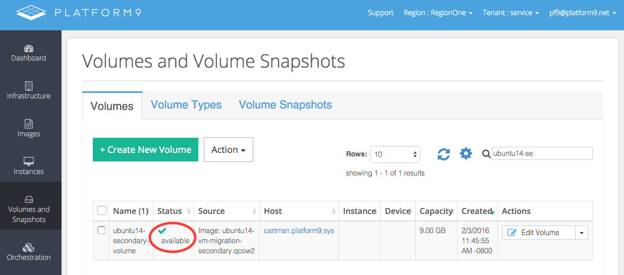 Migrate Secondary Linux Vm Disk From Vsphere To Openstack Platform9 Managed Openstack Docs