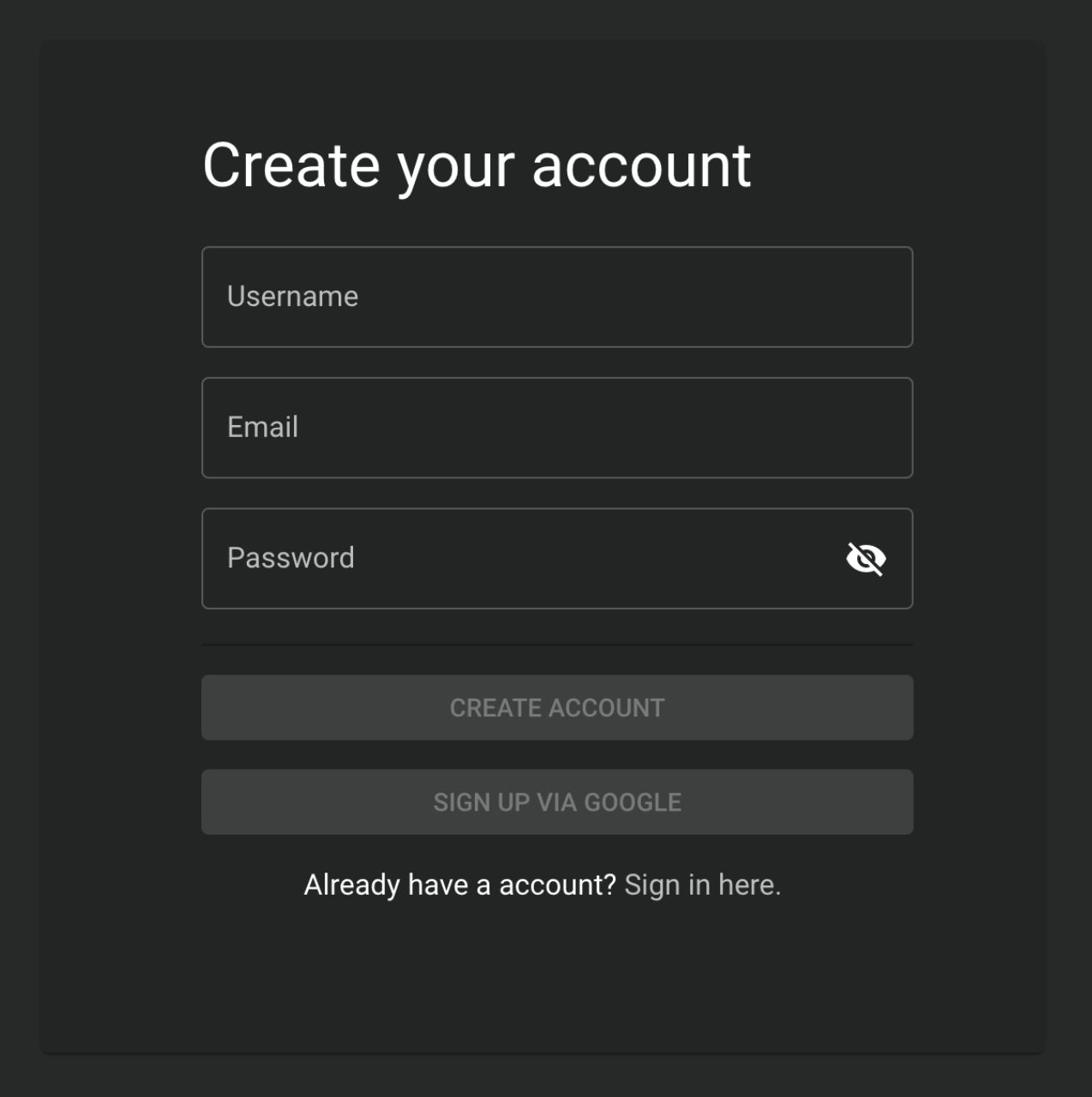 Creating an account - Flux - Documentation