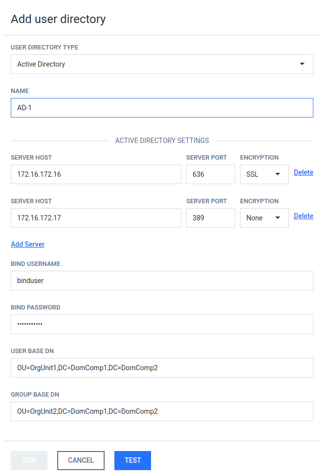 Active Directory attributes - MetaDefender Core